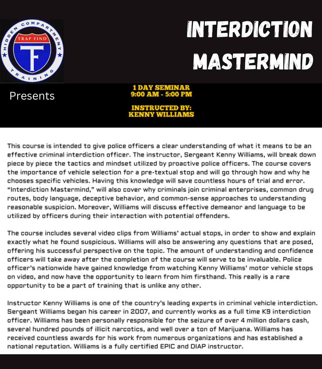 View the results of your law enforcement training class search